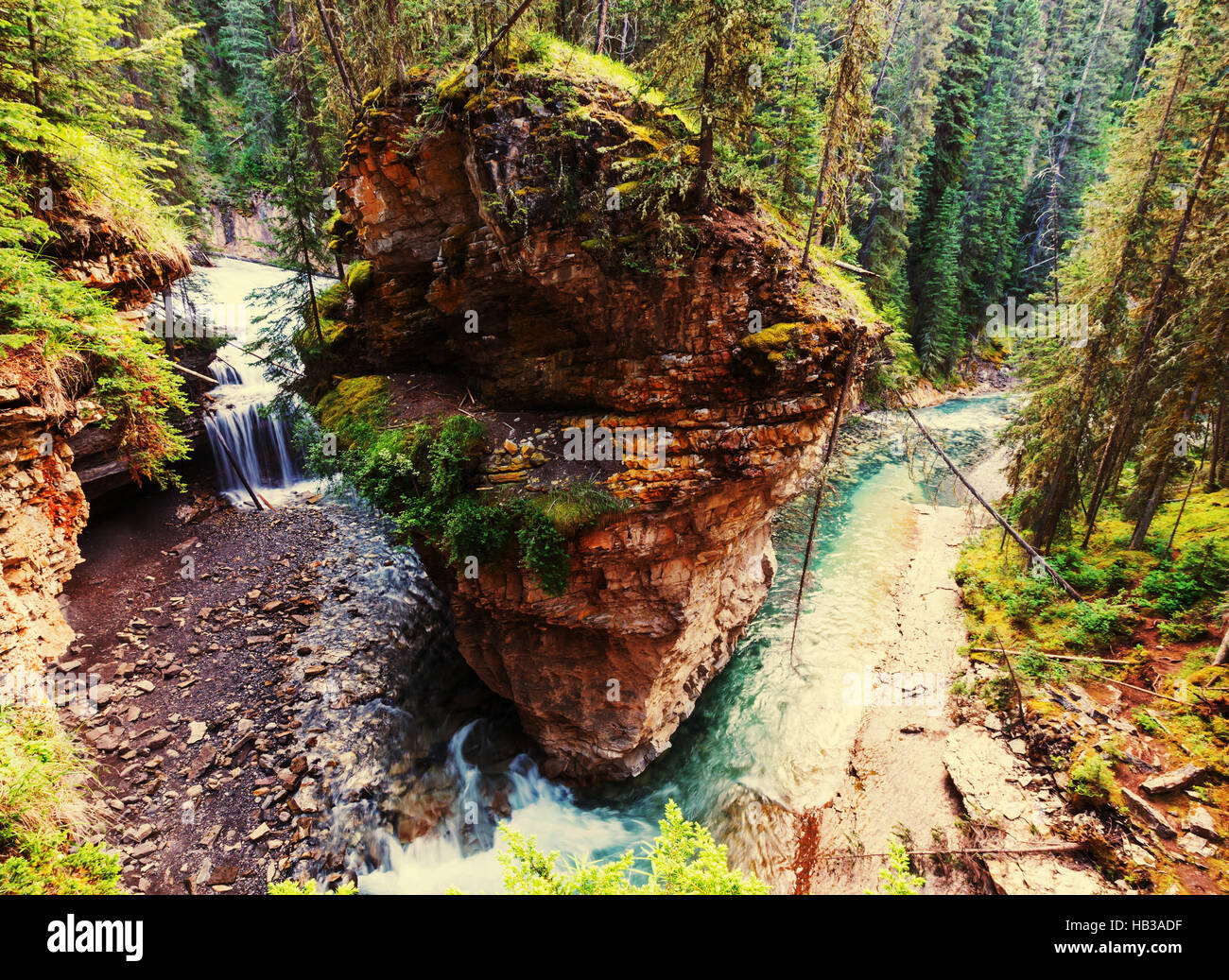 Canyon in Banff NP Stock Photo - Alamy