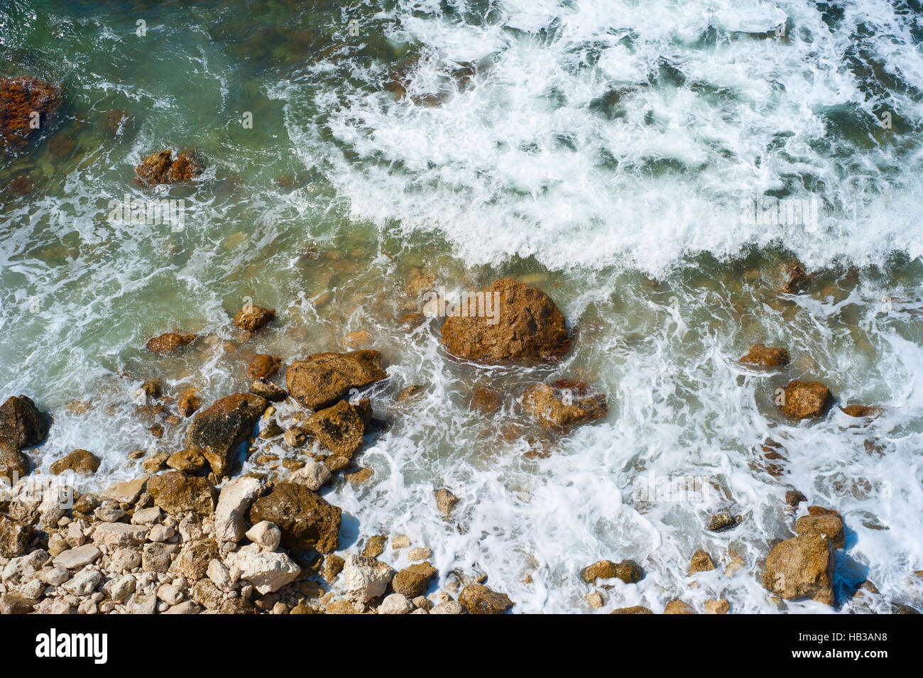 Sea rock beach. background Stock Photo - Alamy