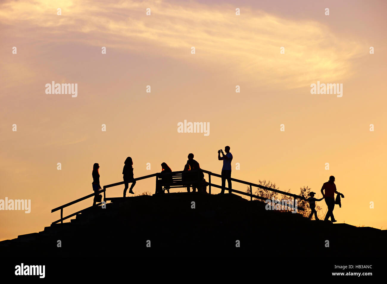 People at overlooking point Stock Photo - Alamy