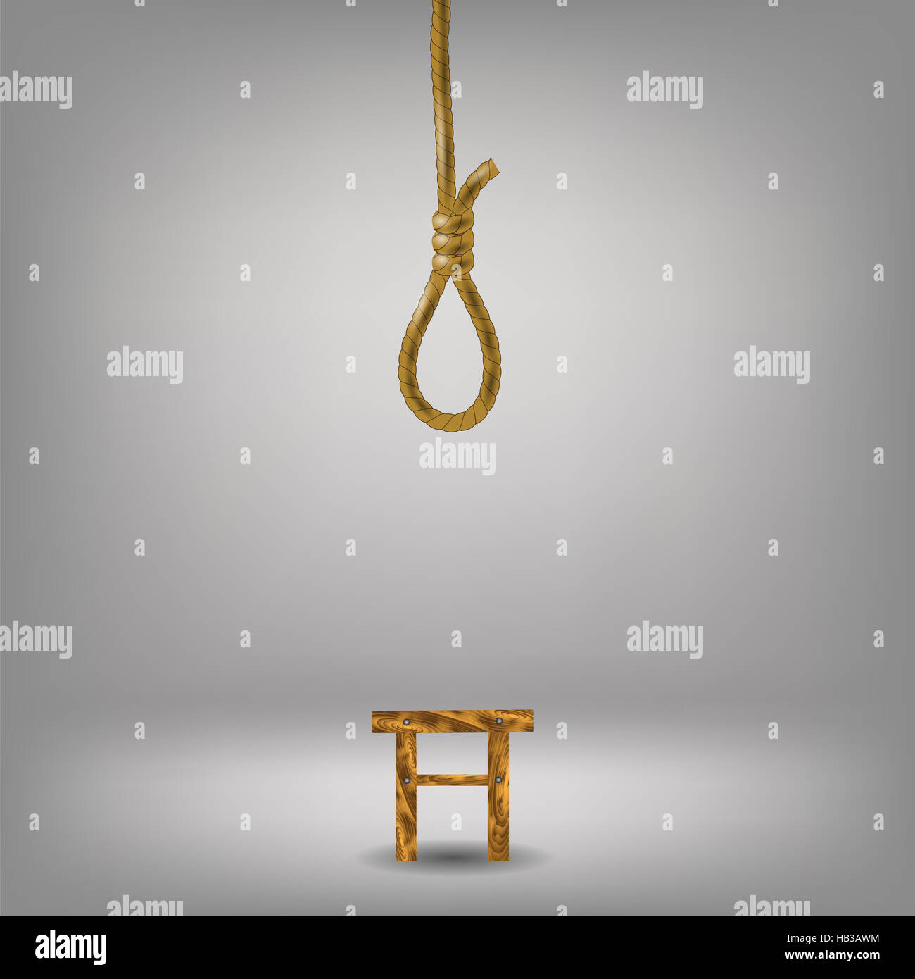 Vertical Rope Loop Stock Photo - Alamy