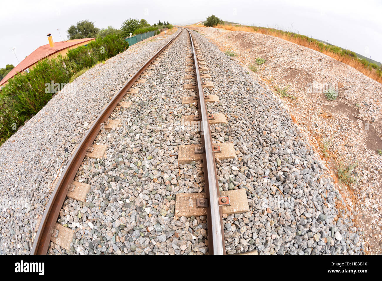 Train Rail Road Stock Photo - Alamy
