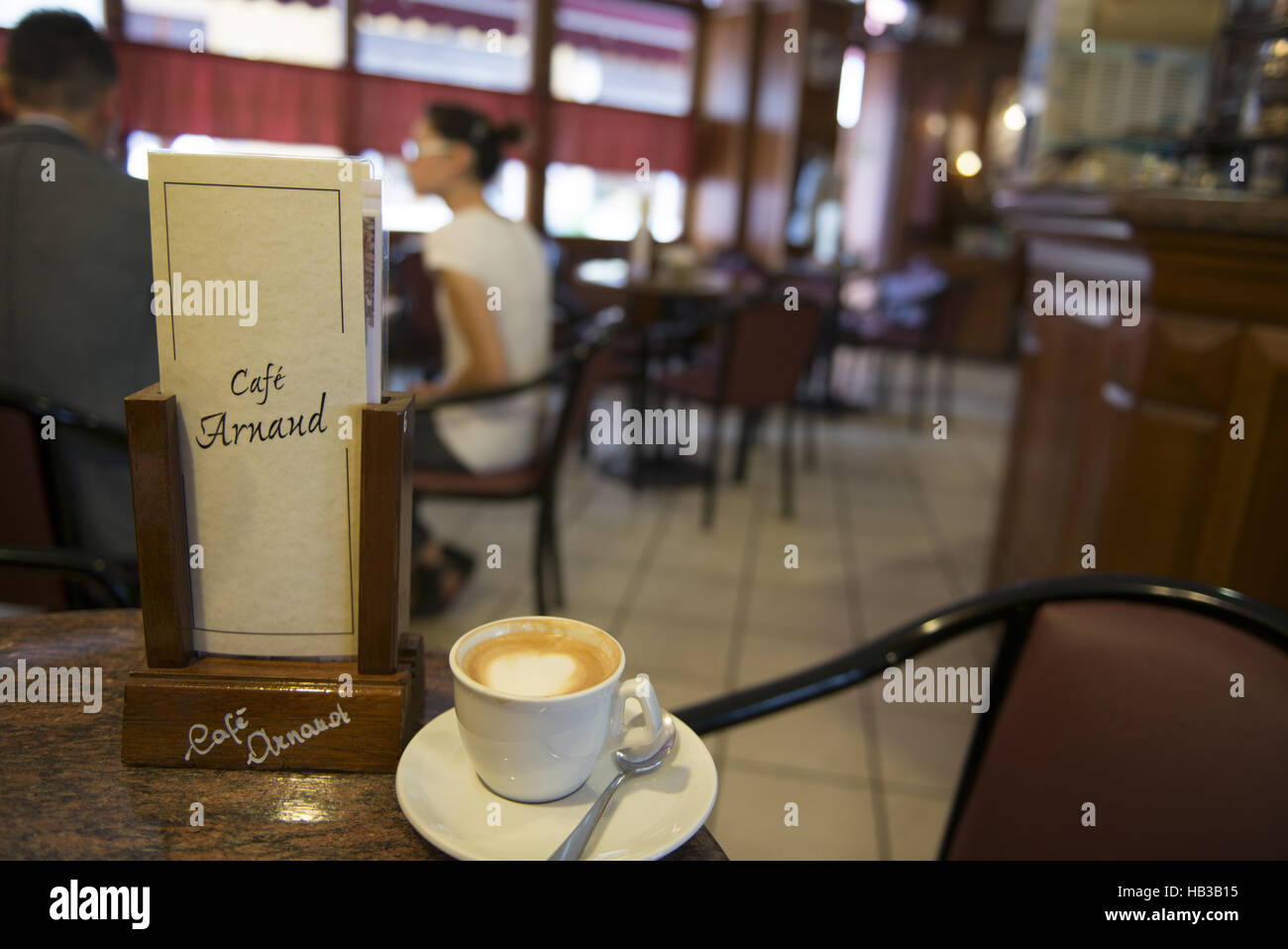 Cappucino in a Cafe in Italy Stock Photo - Alamy