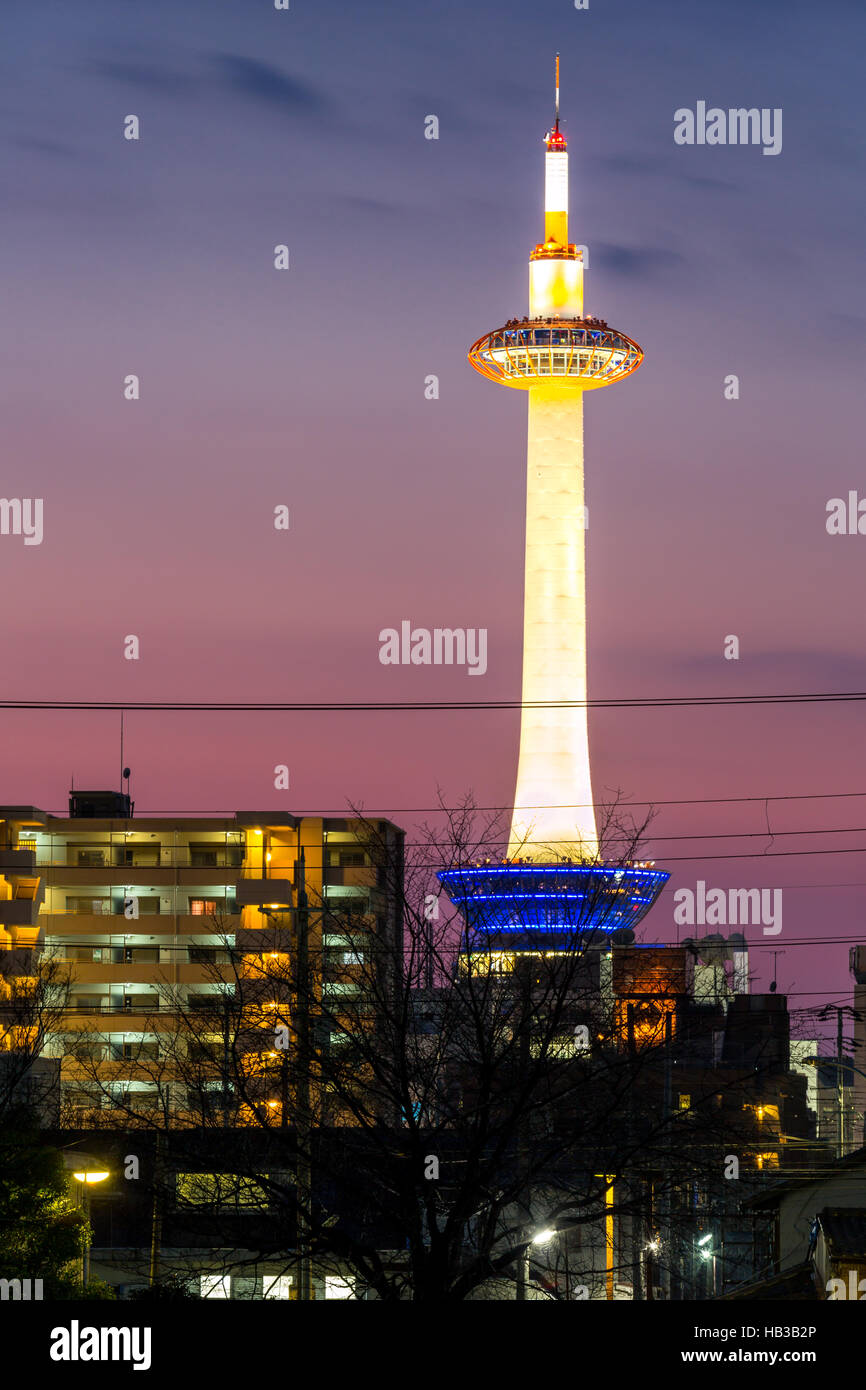 Japan kyoto station night view hi-res stock photography and images - Alamy