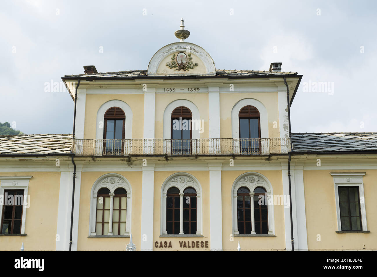 Waldensian House in Torre Pellice Stock Photo - Alamy