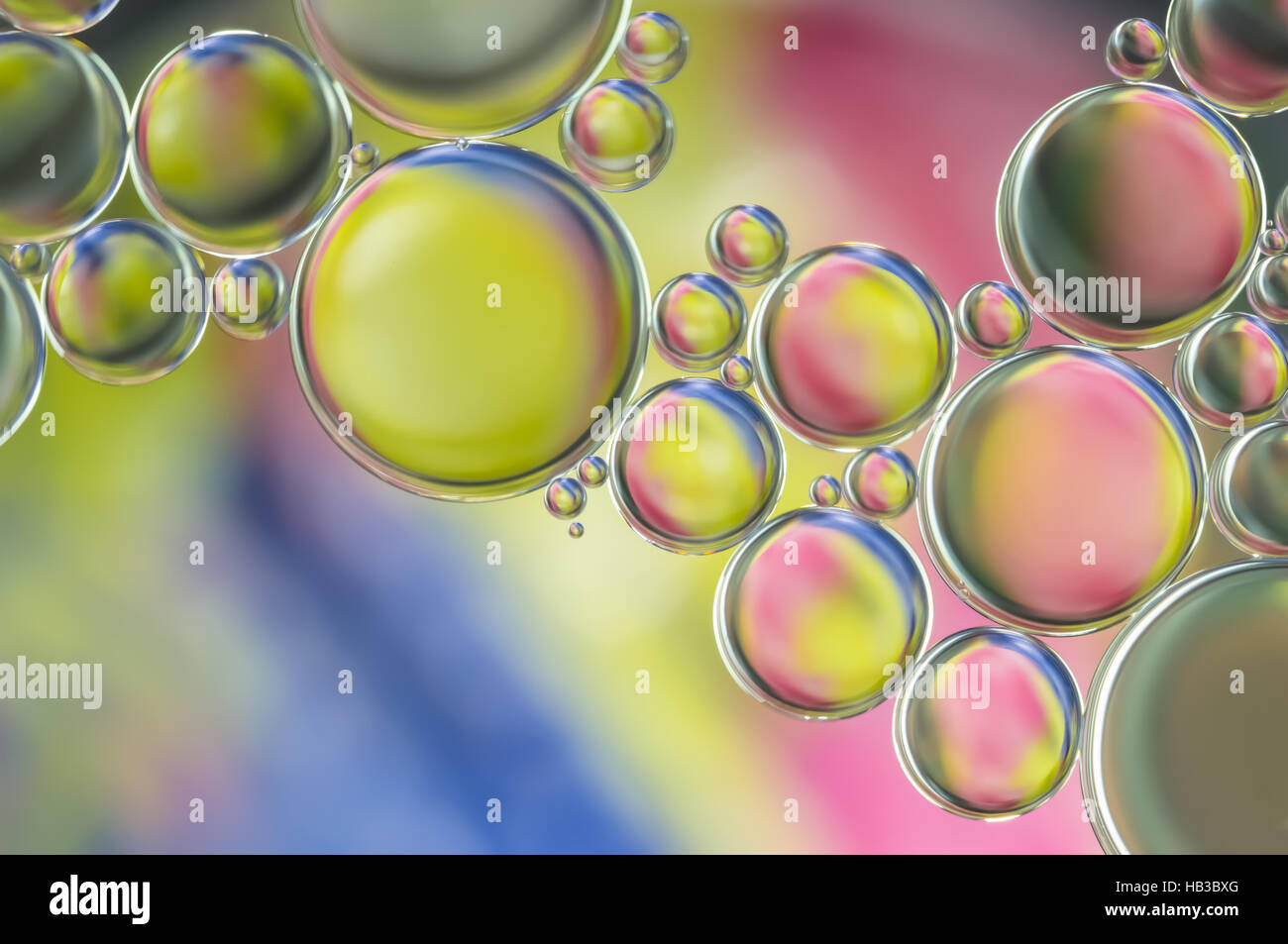 water bubbles abstract light illumination Stock Photo - Alamy
