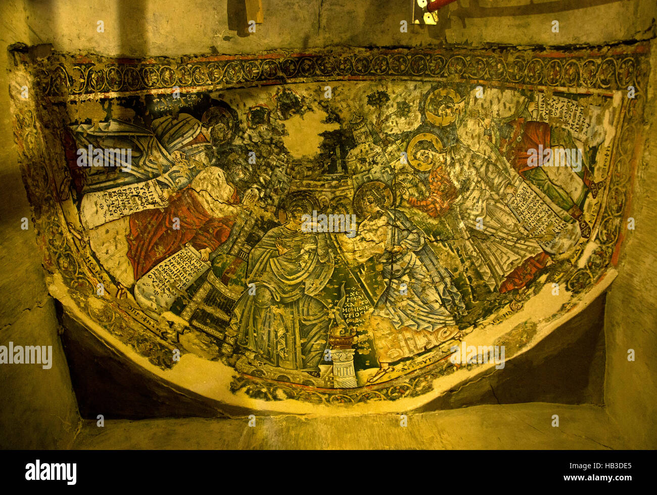 Fresco Icons of the Christ and Egyptian saints St Antony monastery 7th ...