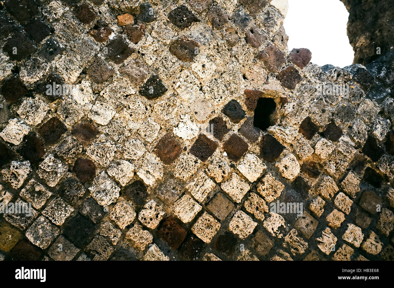 Pompeii opus reticulatum Stock Photo - Alamy