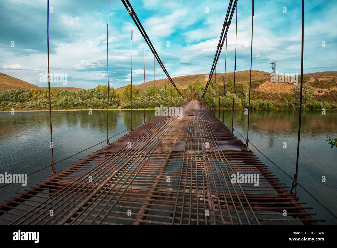 At the dangerous bridge Stock Photo - Alamy