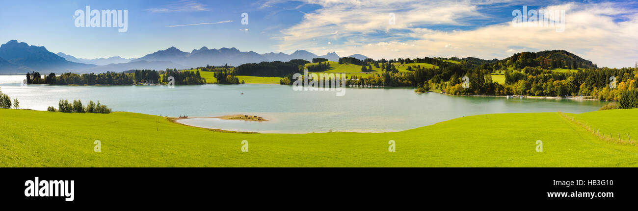 wide panorama landscape in Bavaria, Germany Stock Photo - Alamy