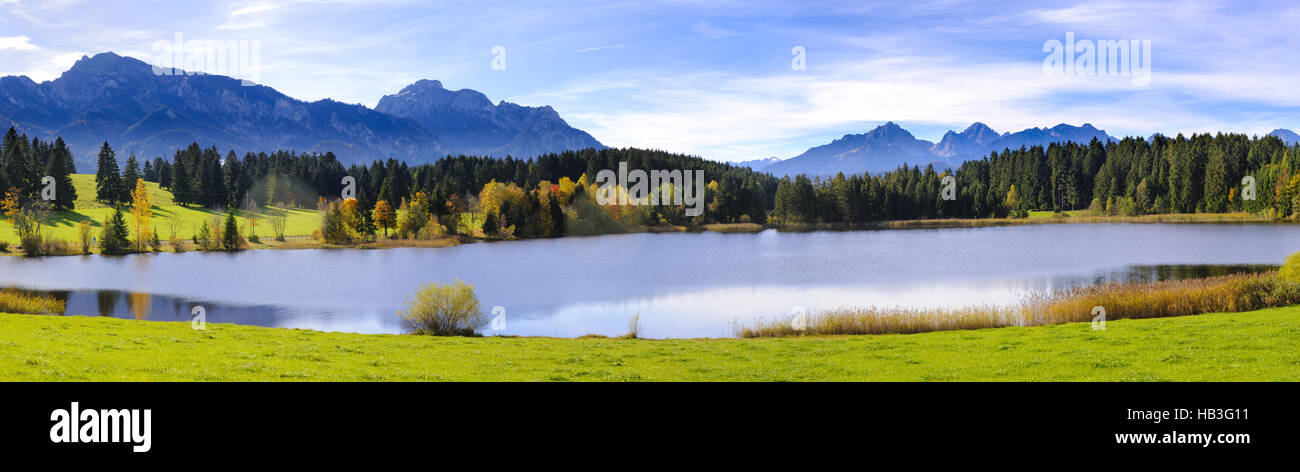 wide panorama landscape in Bavaria, Germany Stock Photo - Alamy