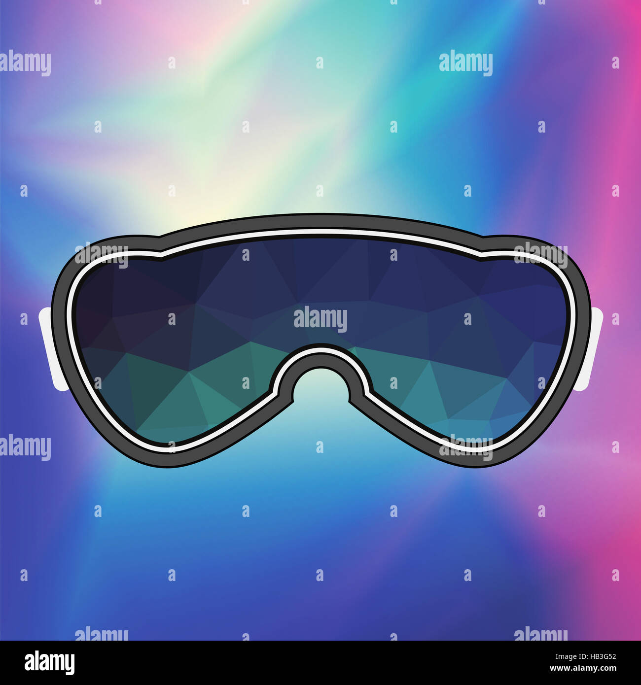 Ski Goggle. Colorful Glasses Stock Photo - Alamy