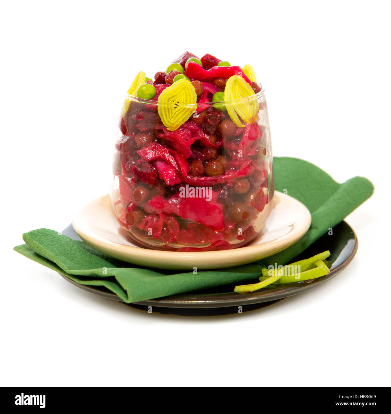 Russian beet salad vinaigrette Stock Photo - Alamy