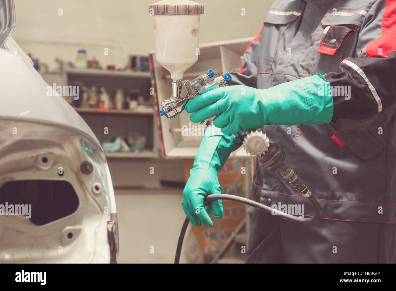 Car painting hi-res stock photography and images - Alamy