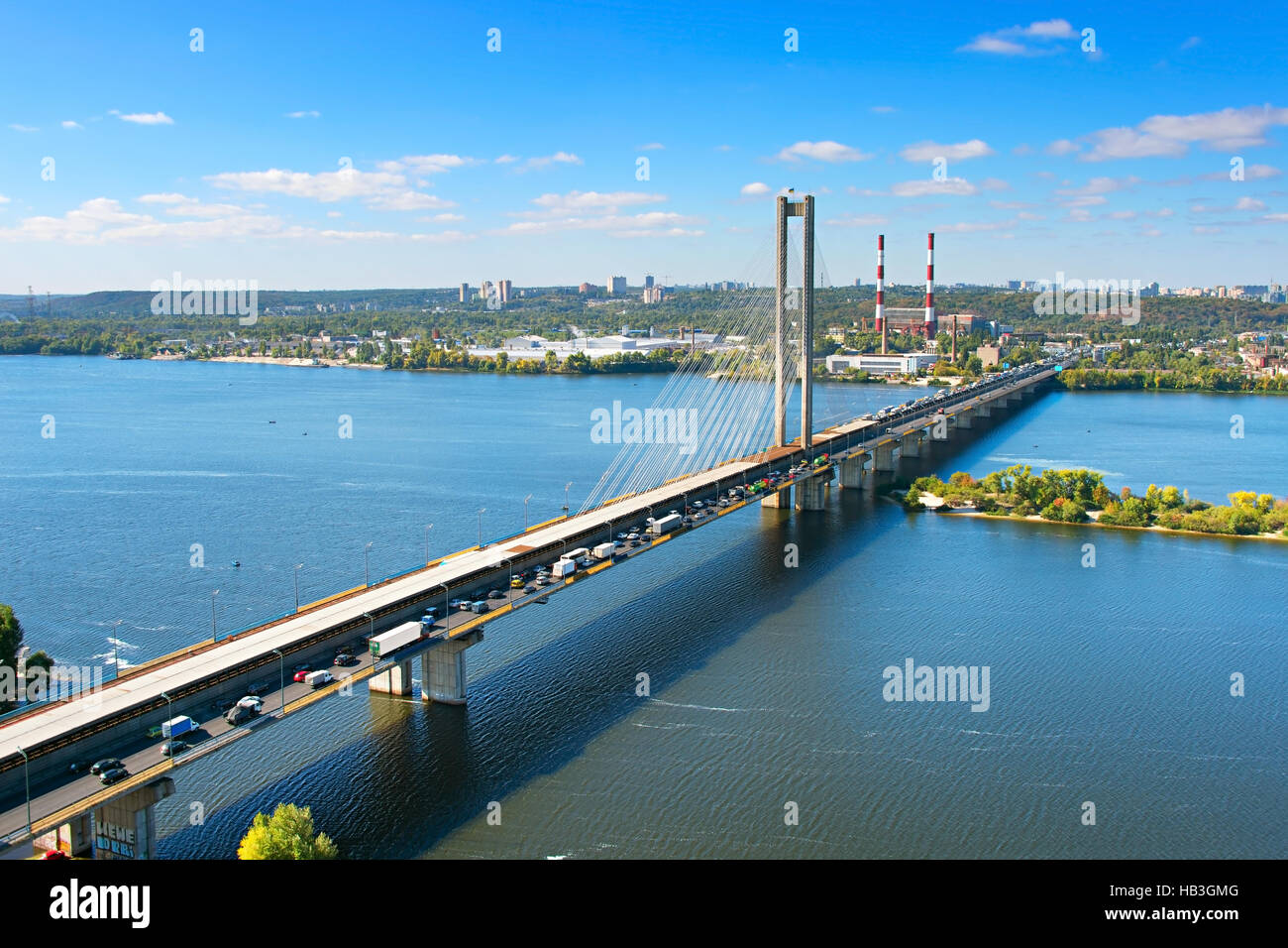Southern Bridge in Kiev Stock Photo - Alamy