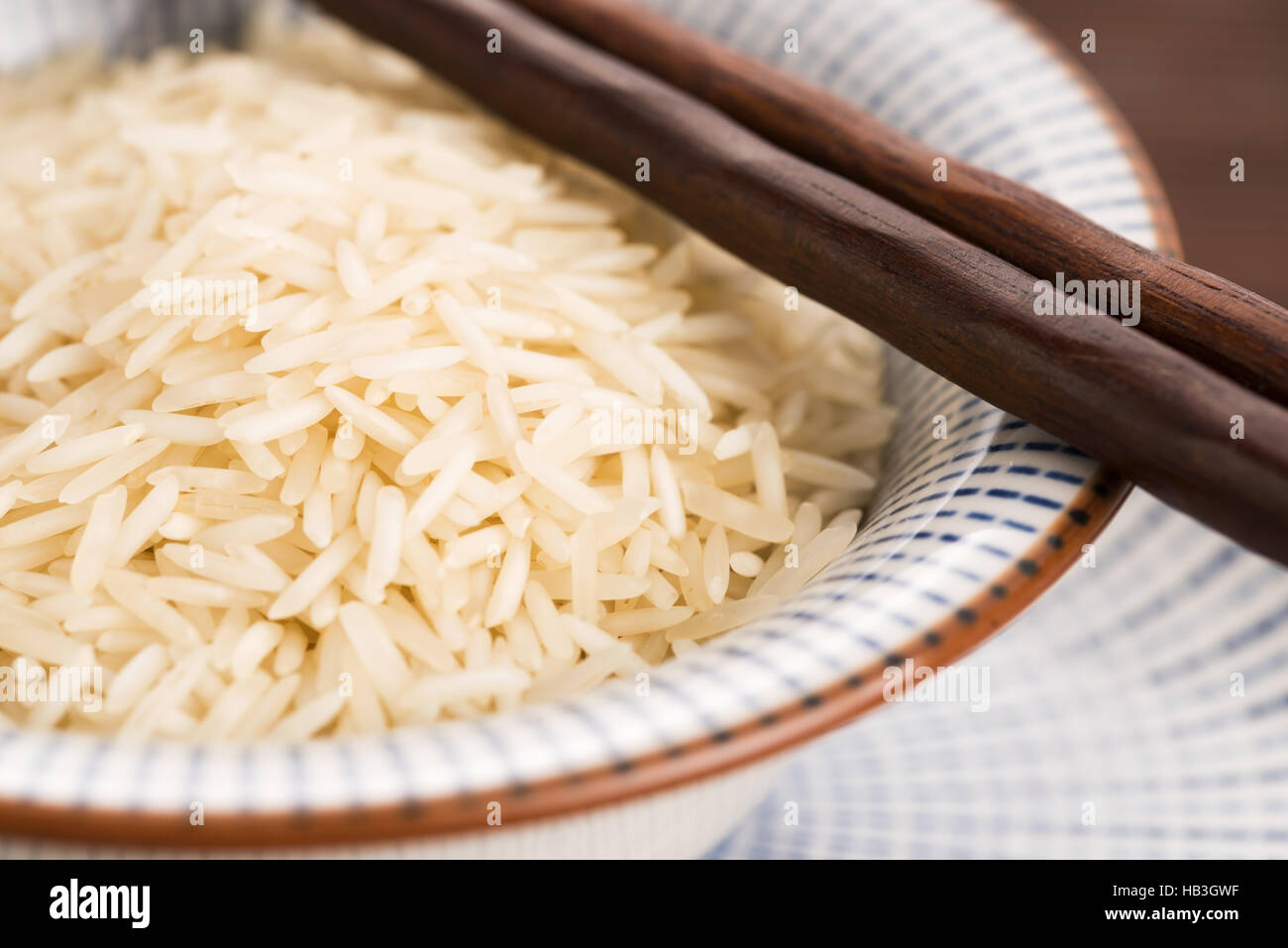 basmati rice in a bowl Stock Photo - Alamy