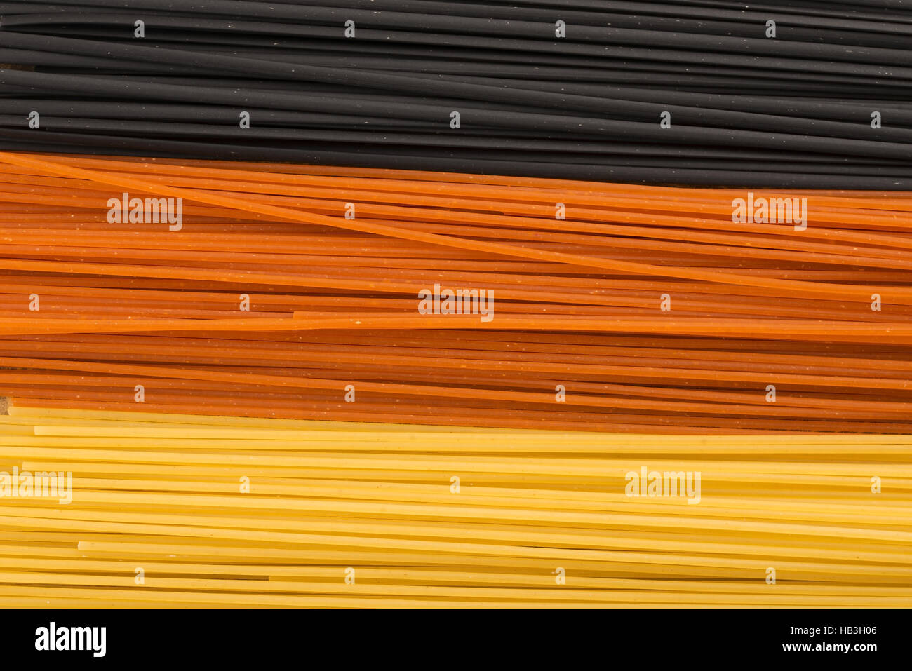 three colour pasta Stock Photo - Alamy
