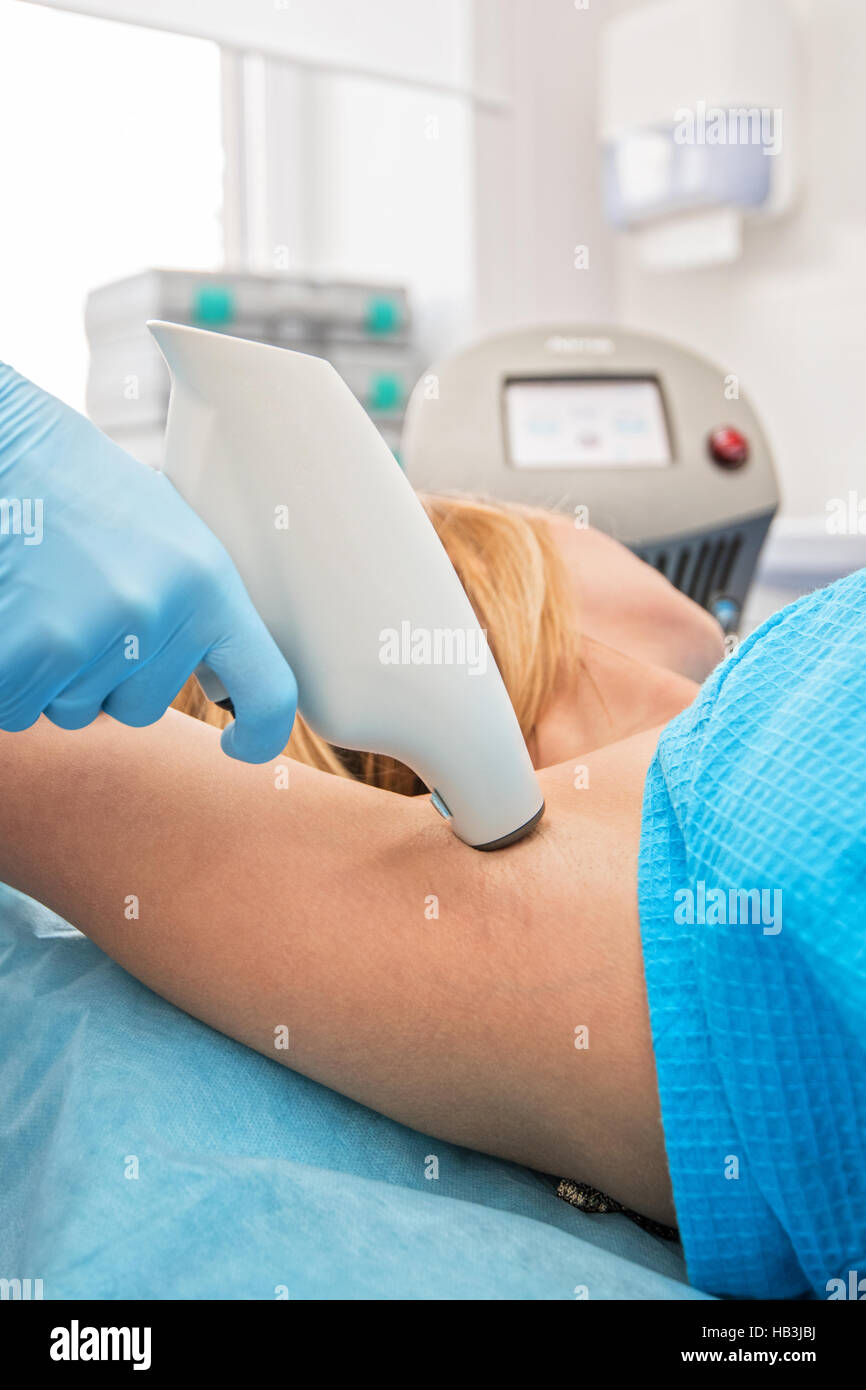 Procedure against hyperhidrosis Stock Photo - Alamy