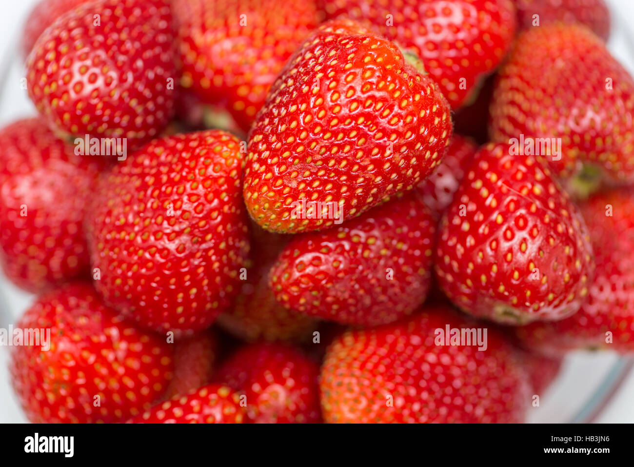 Strawberries arranged on the display Stock Photo - Alamy