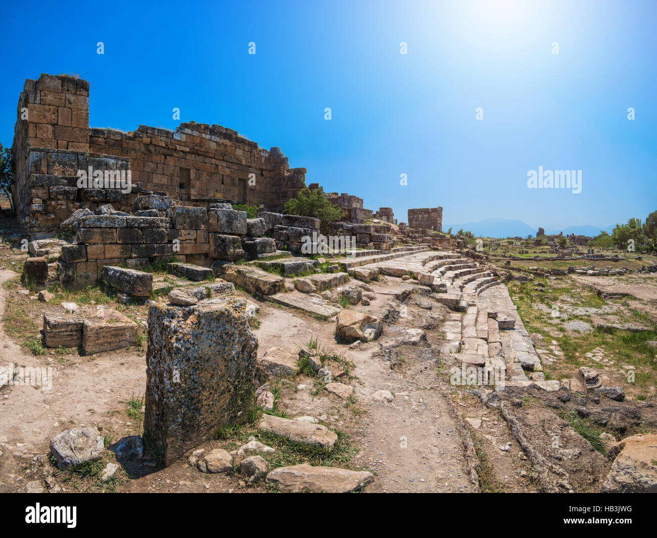 photo of ancient city Hierapolis Stock Photo - Alamy