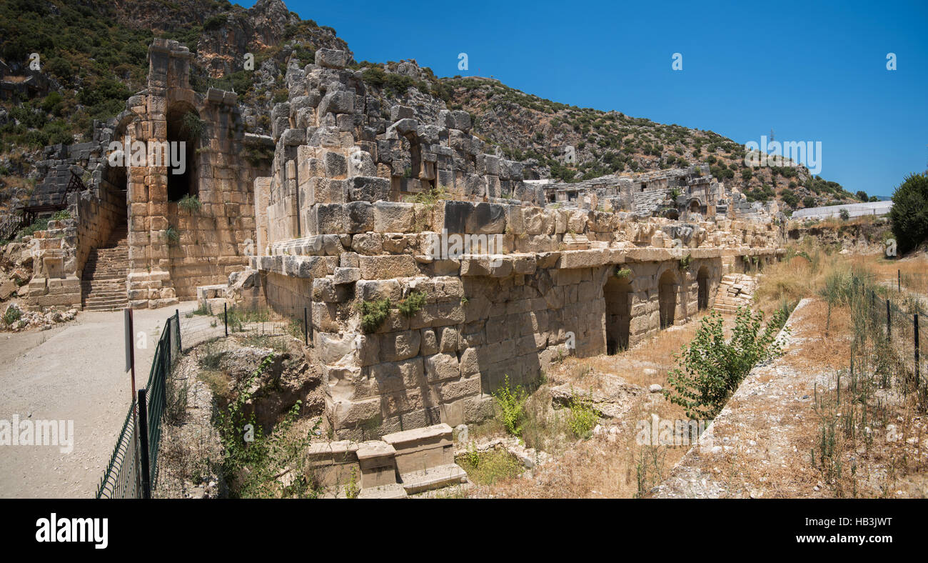 Ancient lycian Myra rock tomb Stock Photo - Alamy