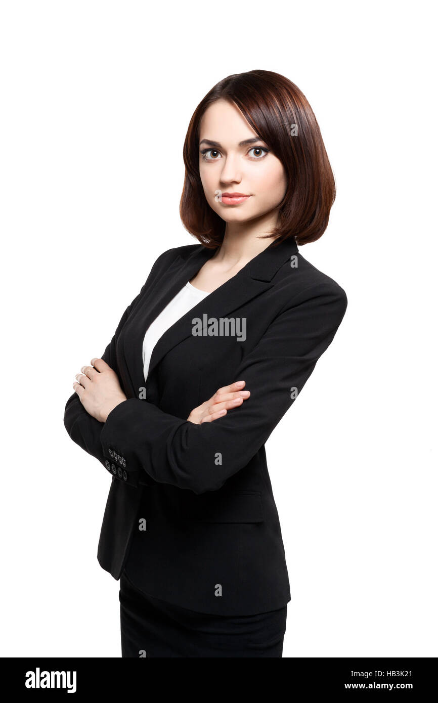 Woman arms crossed not smiling hi-res stock photography and images - Alamy