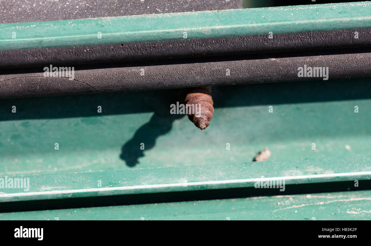 Tip of rusted screw Stock Photo - Alamy