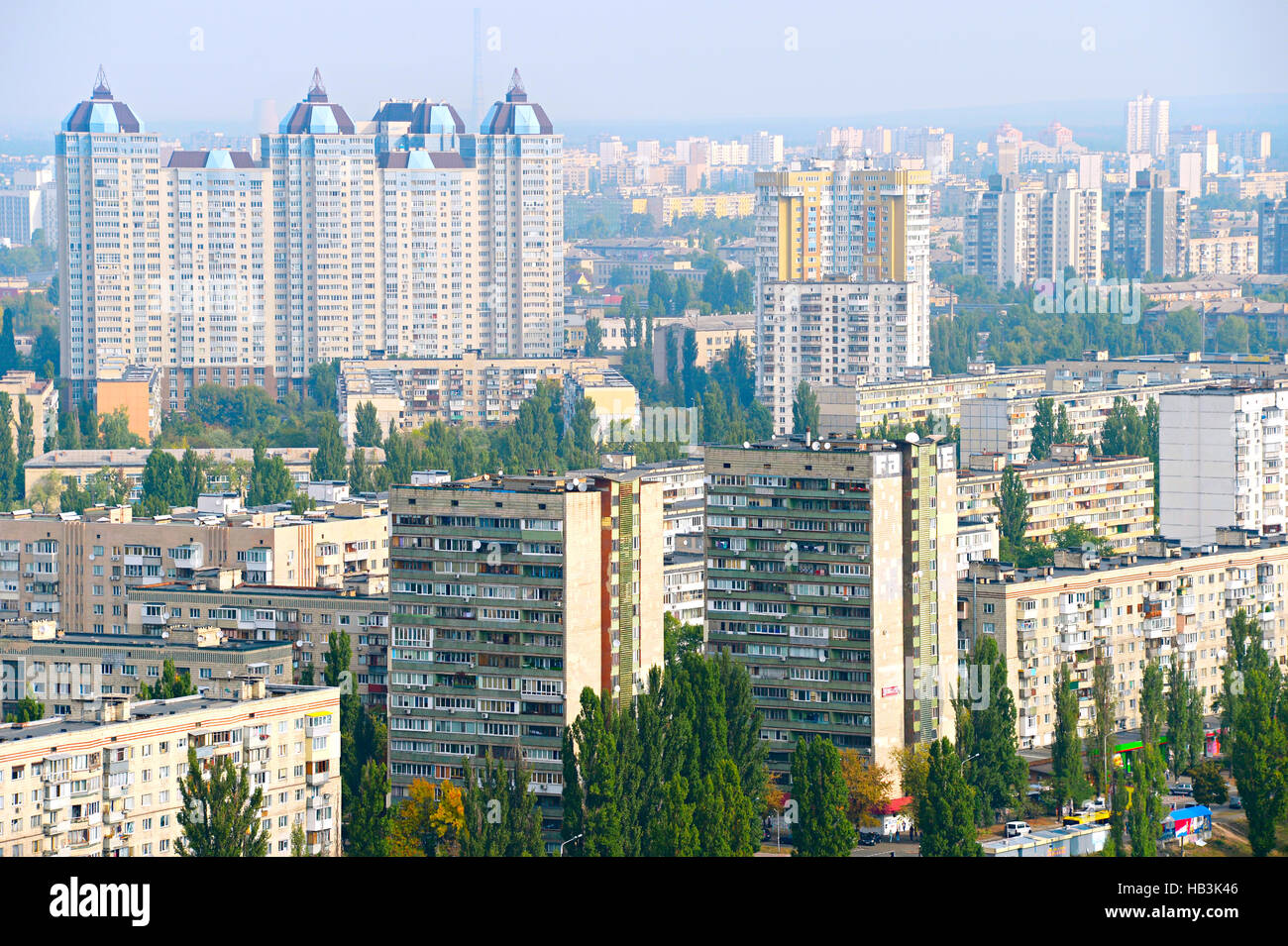 Kiev left bank skyline, Ukraine Stock Photo - Alamy