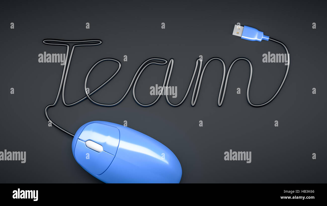 computer mouse team Stock Photo - Alamy