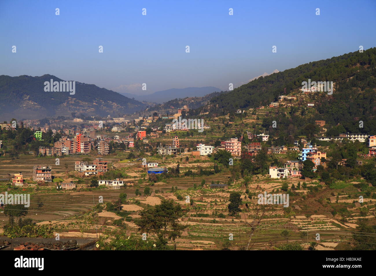 Nepal village mountain hi-res stock photography and images - Alamy