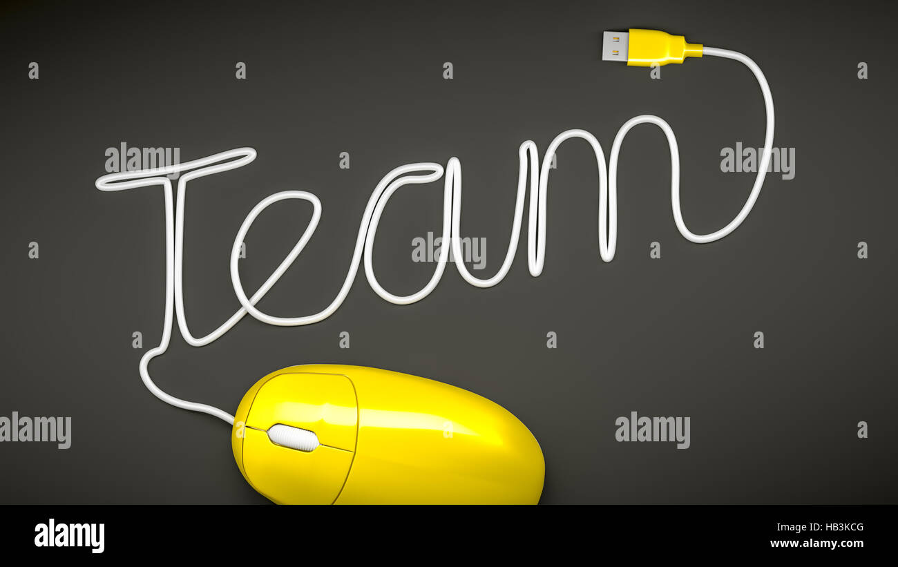 computer mouse team Stock Photo - Alamy