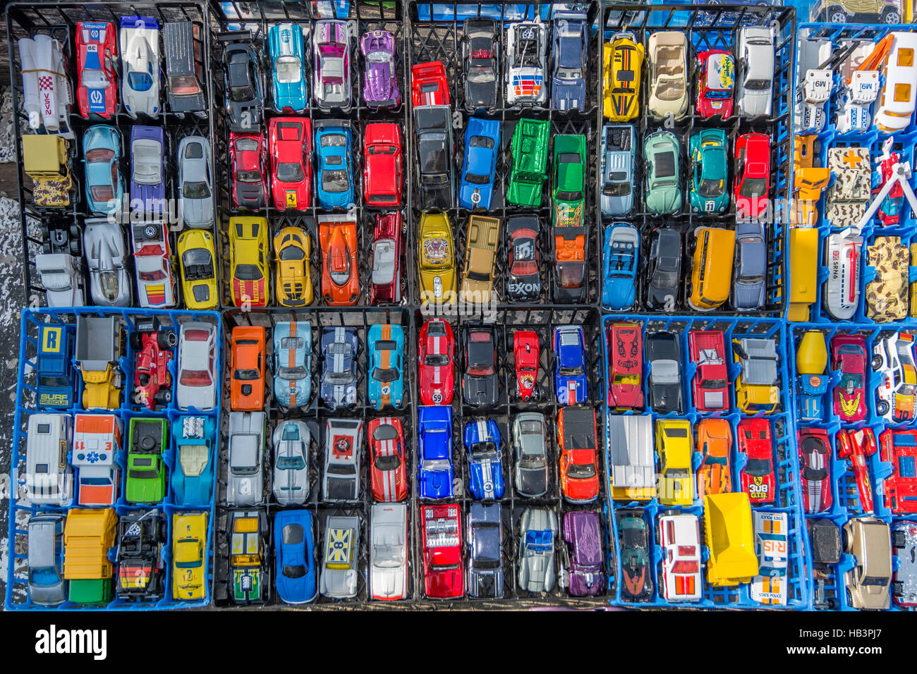 Collection of small die-cast toy model vehicles Stock Photo - Alamy