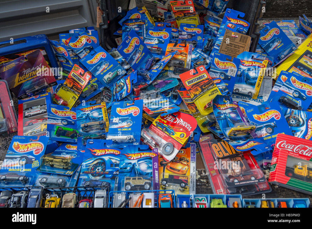 Collection of small die-cast toy model vehicles Stock Photo - Alamy