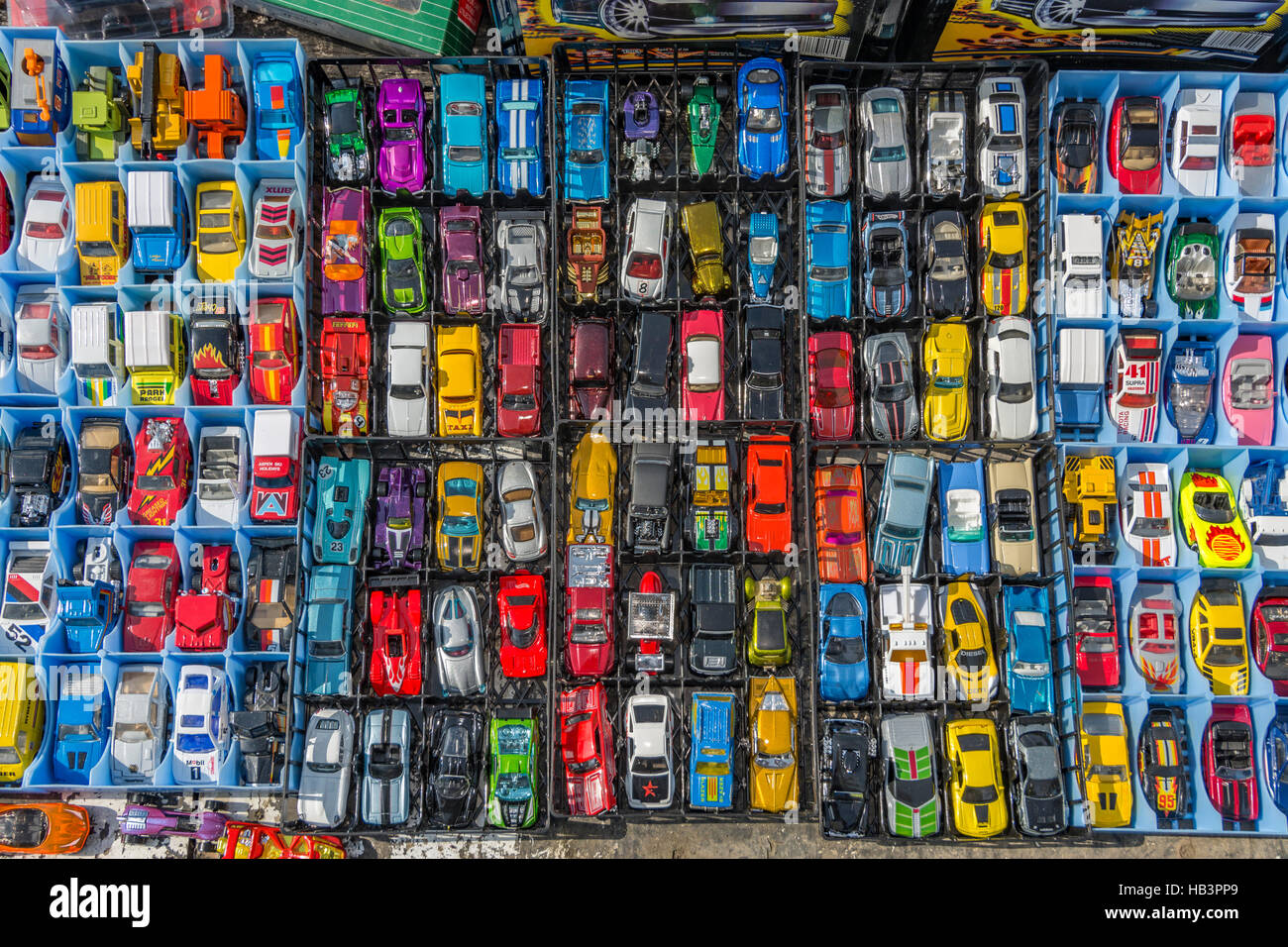 Collection of small die-cast toy model vehicles Stock Photo - Alamy