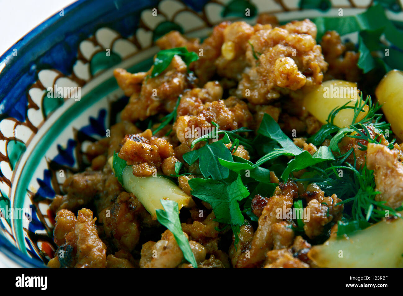 Keema meat dish Stock Photo - Alamy