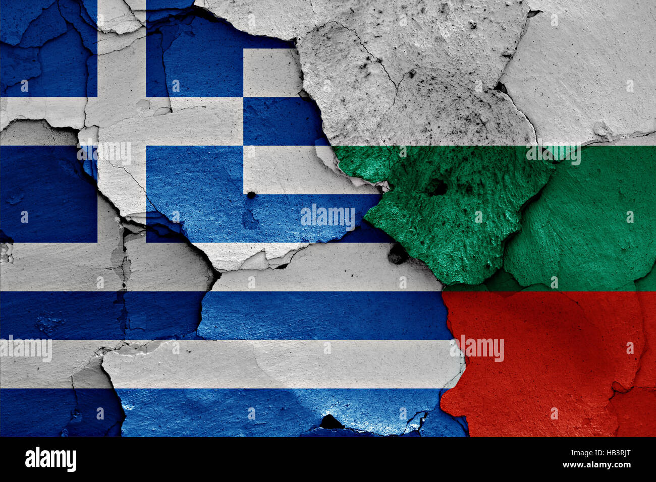 Greece bulgaria flag hi-res stock photography and images - Alamy