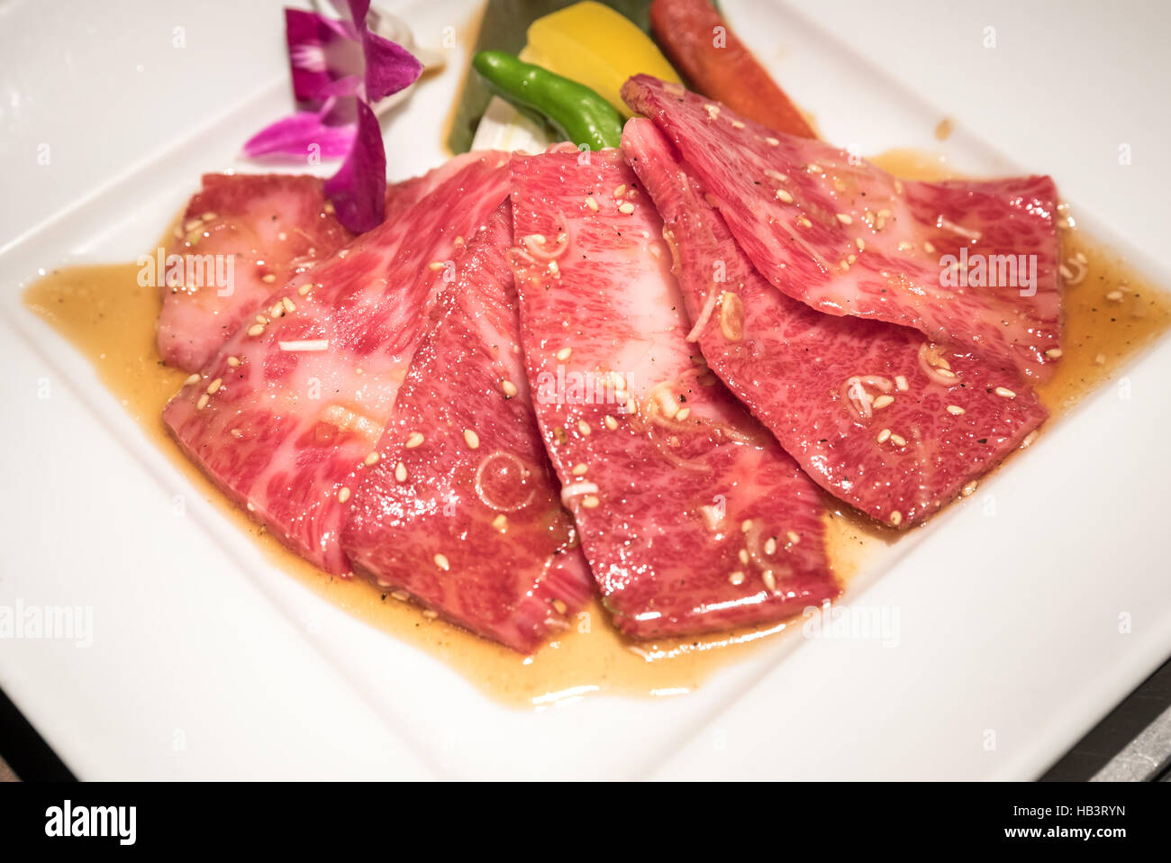 wagyu beef rib Stock Photo - Alamy