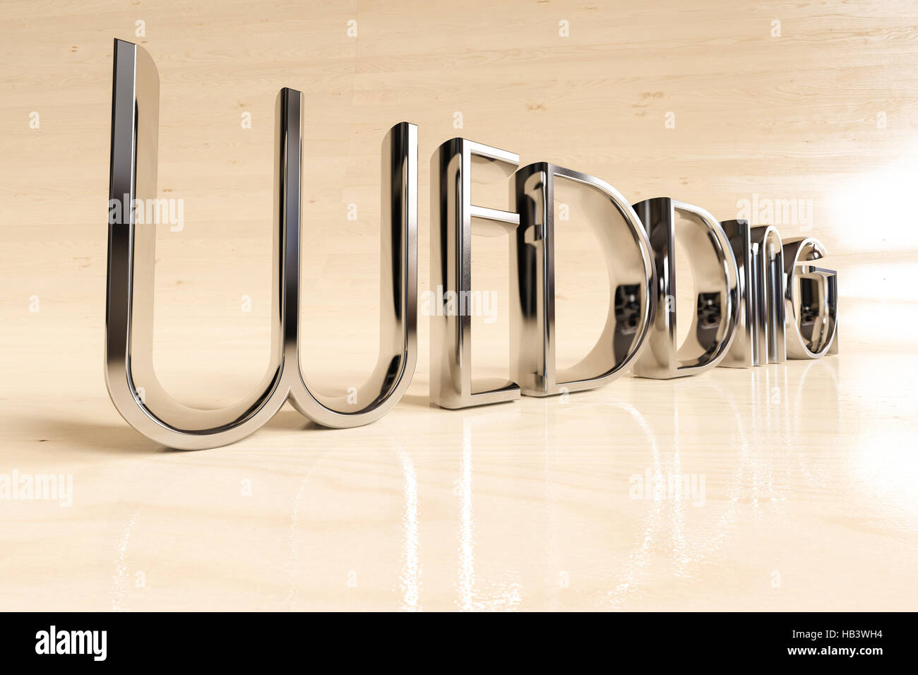 Wedding steel sign Stock Photo - Alamy