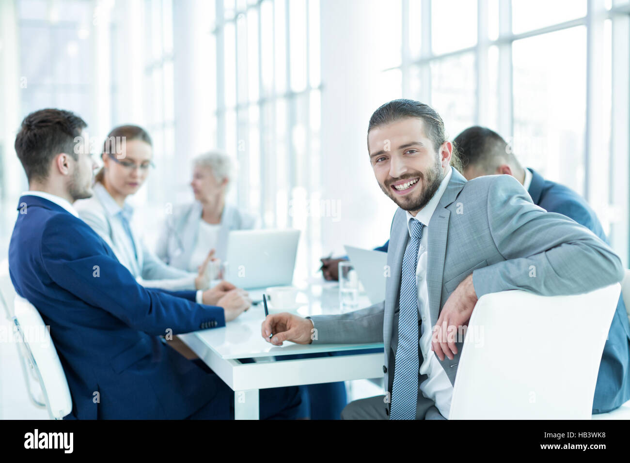 Business people in office Stock Photo - Alamy