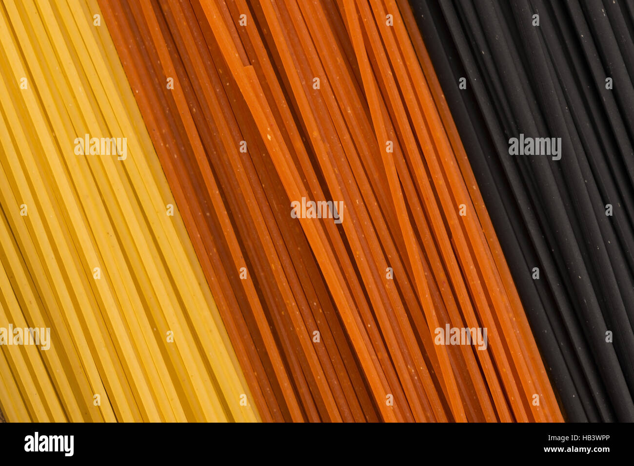three colour pasta Stock Photo - Alamy