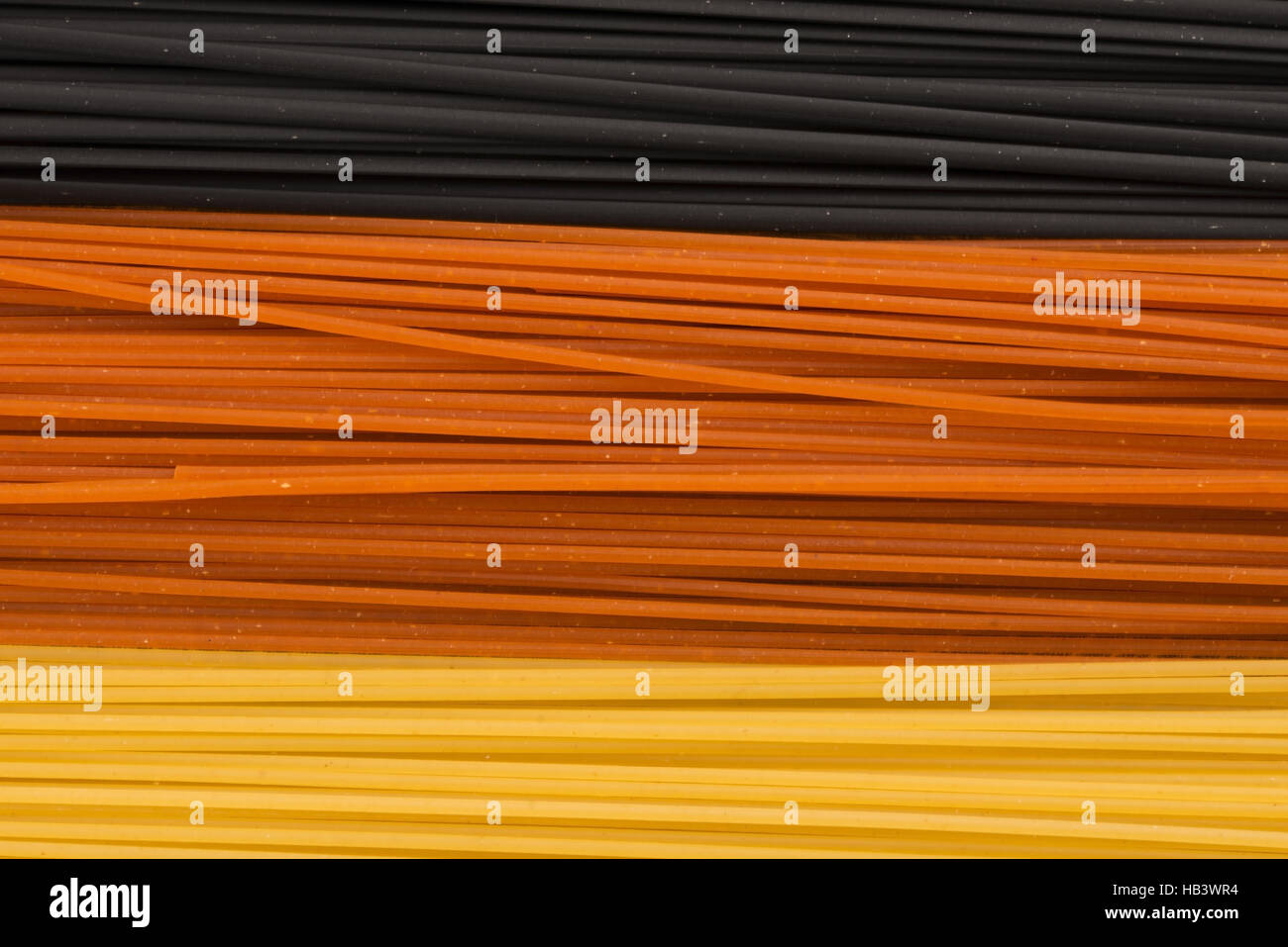 three colour pasta Stock Photo - Alamy