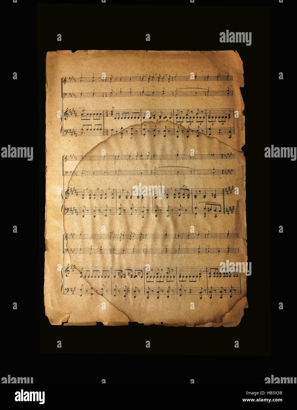 Music notes border musical background hi-res stock photography and ...