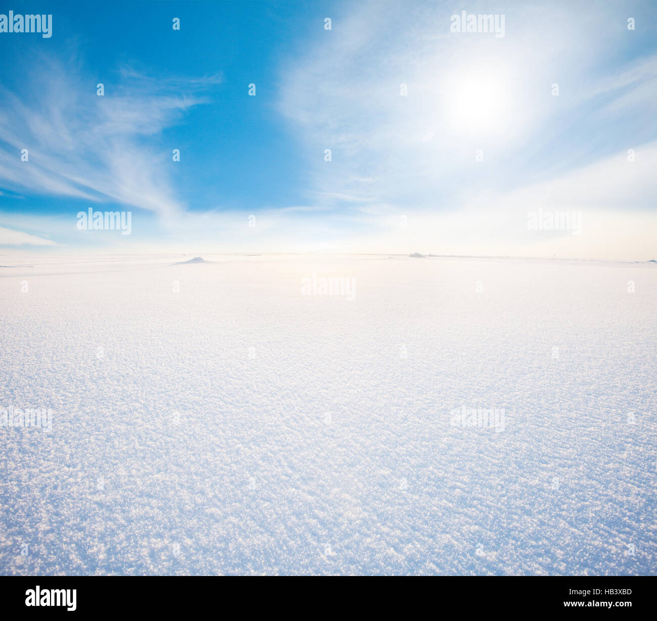snow mountain and blue sky Stock Photo - Alamy