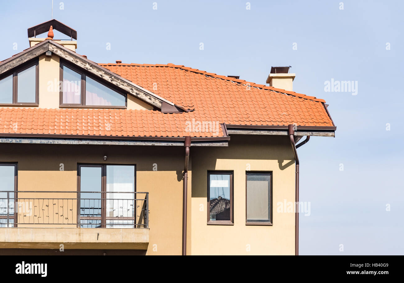 gable house with a roof Stock Photo - Alamy