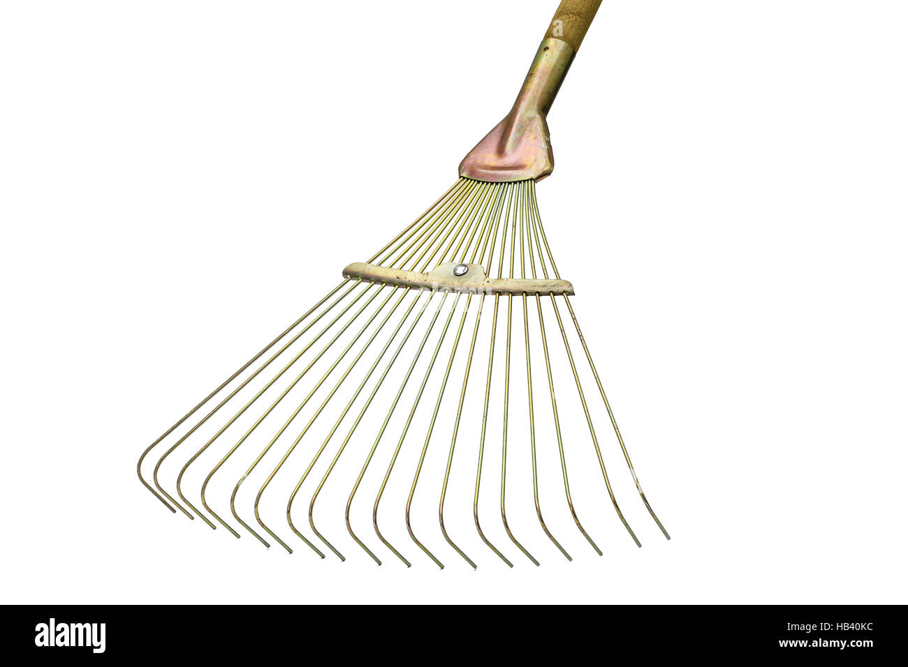 Rake isolated on white background Stock Photo - Alamy
