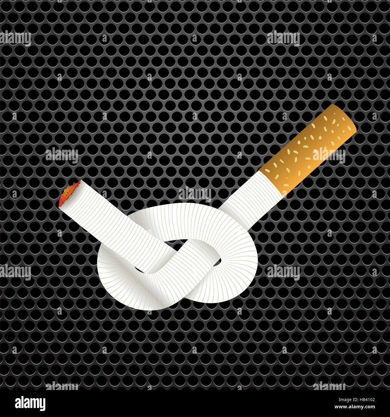 Single Cigarette Knotted Stock Photo - Alamy