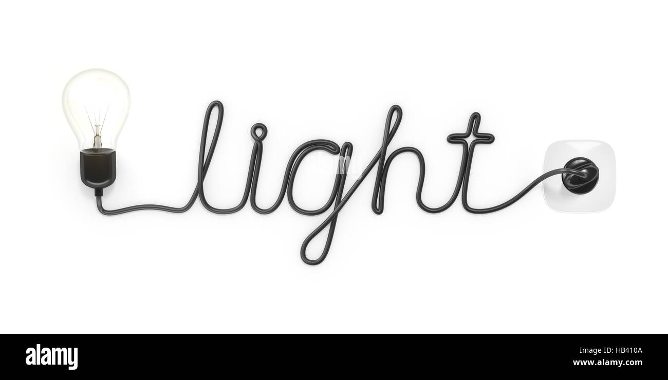 light bulb cable Stock Photo - Alamy