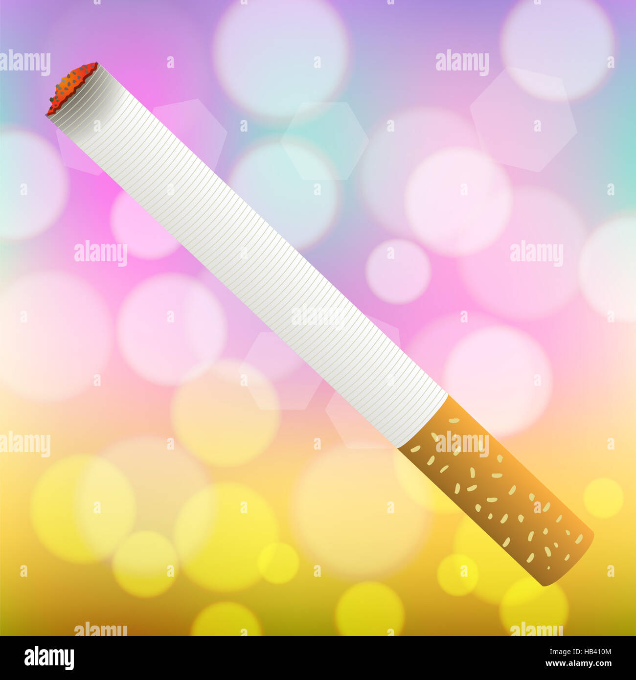 Single Cigarette Isolated Stock Photo - Alamy