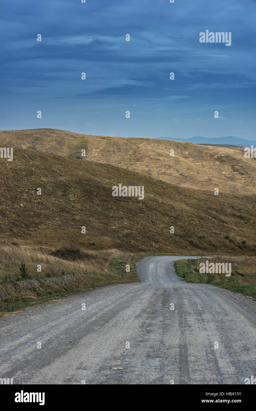 The mountain road Stock Photo - Alamy