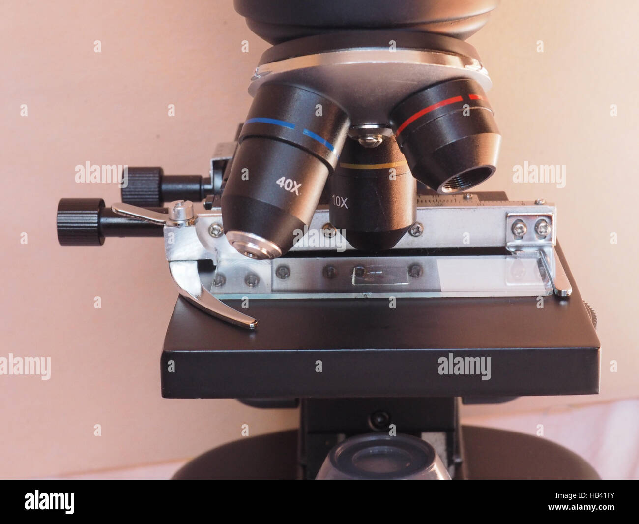 Light microscope detail Stock Photo - Alamy