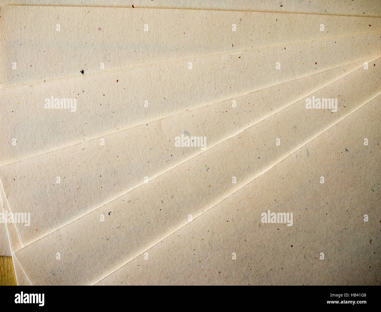 Letter envelope on wood table Stock Photo - Alamy